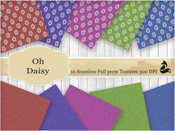 Second Life Marketplace - FF - Oh Daisy Seamless Textures